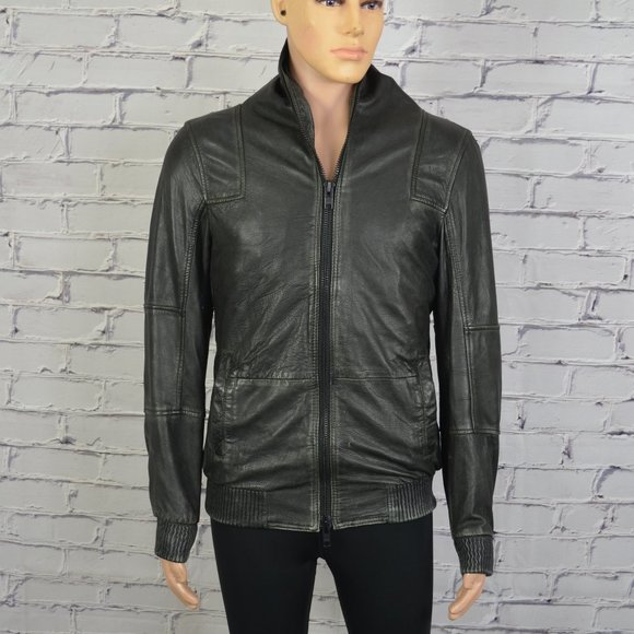 All Saints | Jackets & Coats | Mens All Saints Relay Leather Jacket ...